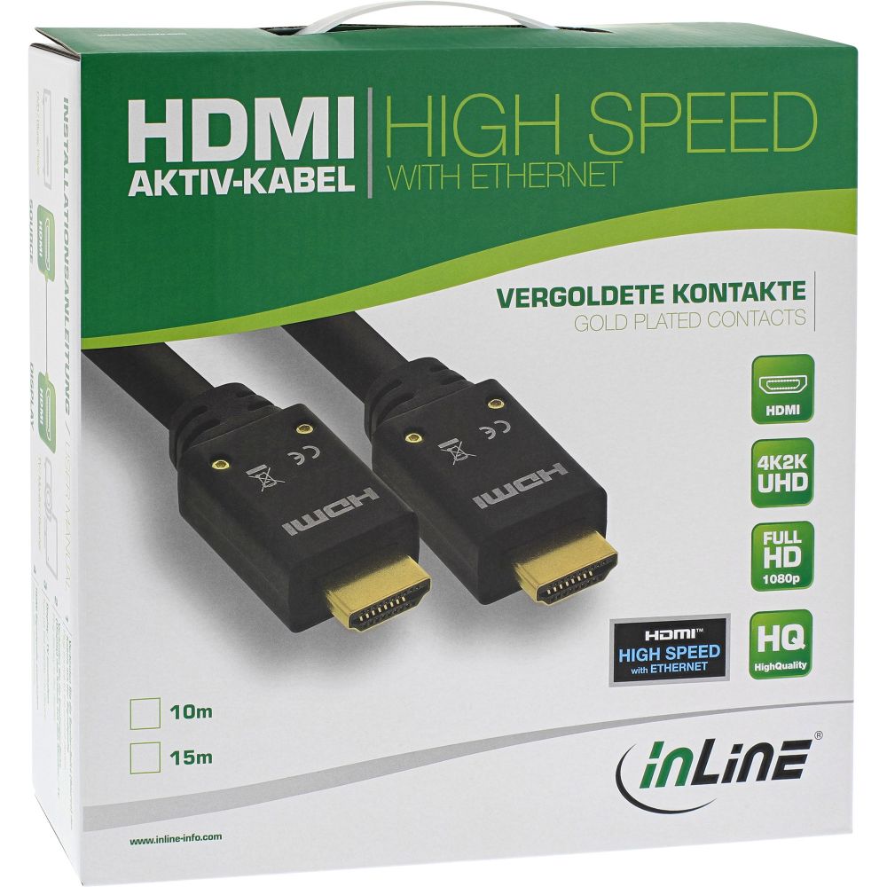 inLine HDMI Aktiv-Kabel High Speed, 10m – SW-Comnizept GmbH & Co. KG